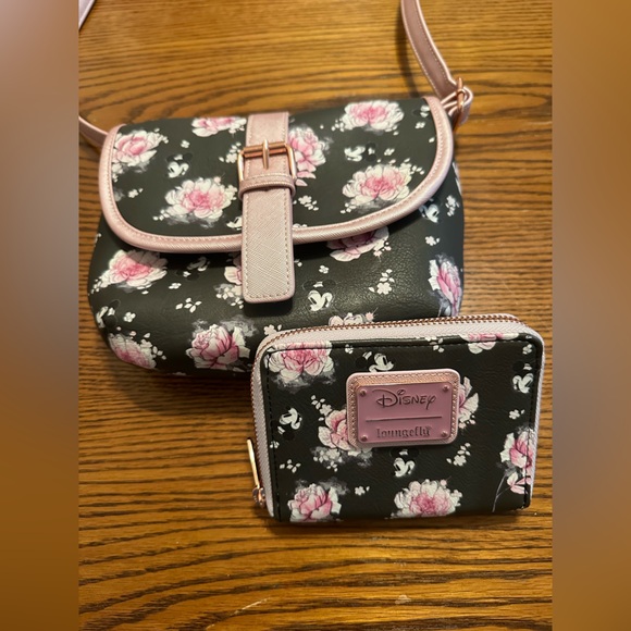 Loungefly | Bags | Loungefly Disney Crossbody With Matching Wallet ...